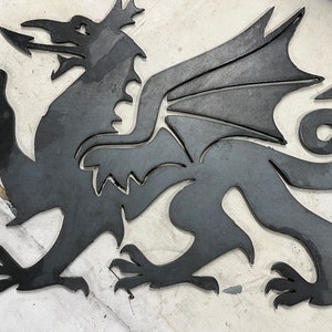 Welsh Dragon Metal Wall Art - Etsy