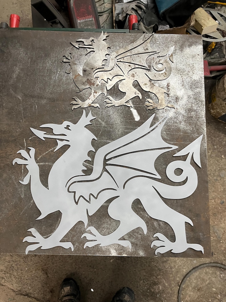 Welsh Dragon Metal Wall Art - Etsy