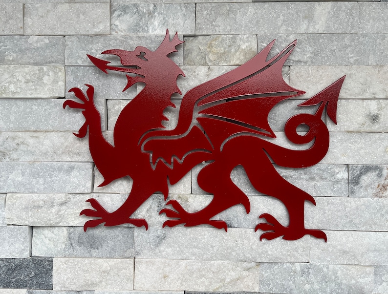 Welsh Dragon Metal Wall Art - Etsy UK