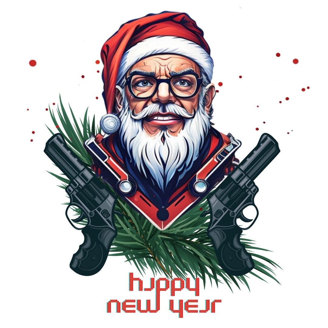 Gangster Santa, PNG, Art Santa PNG, Design T-shirt. - Etsy