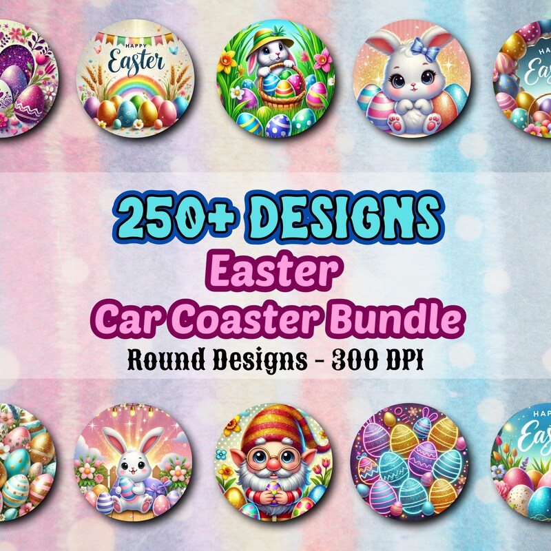 Easter Round Frame Png - Etsy