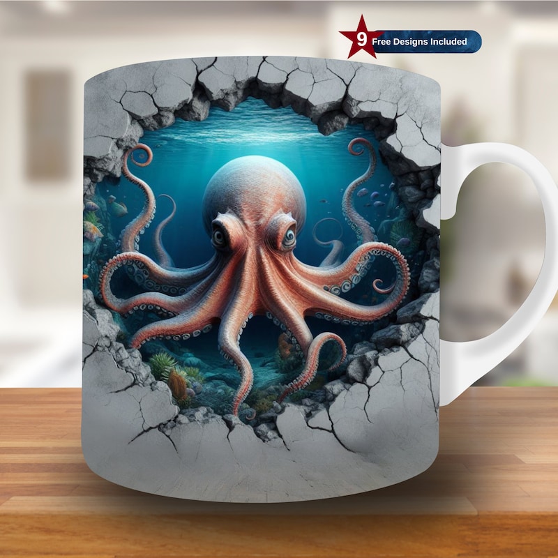 Octopus Mugs - Etsy