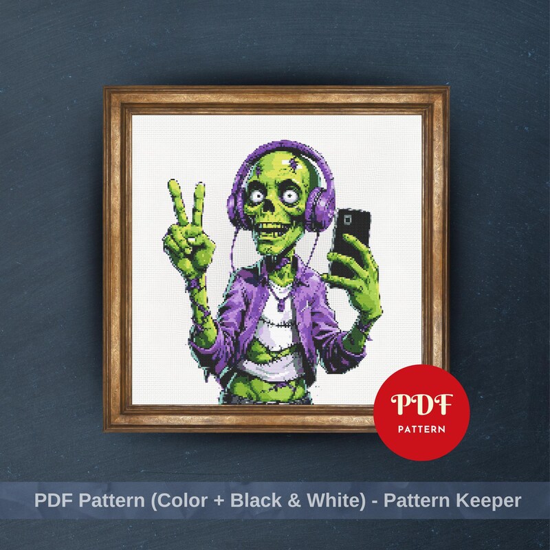 Zombie Cross Stitch - Etsy