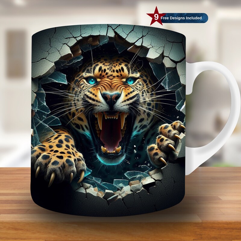Leopard Coffee Mug - Etsy