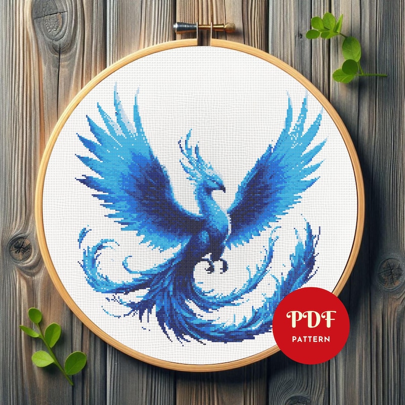 Phoenix Cross Stitch - Etsy