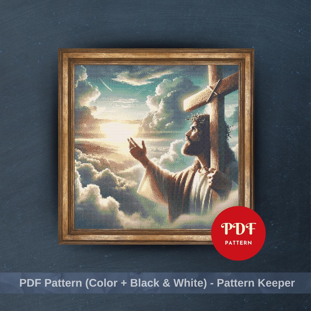 Jesus Cross Stitch Pattern PDF, Christian Embroidery (pattern Keeper ...