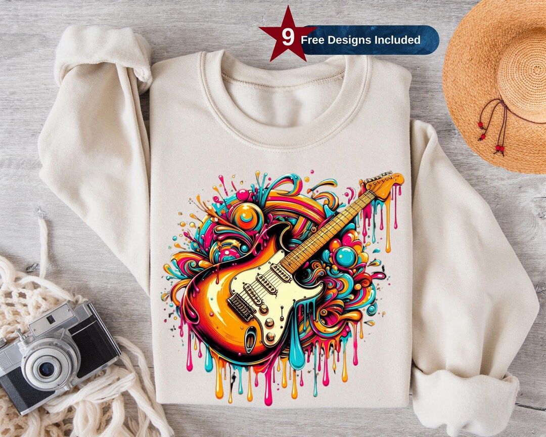Electric Guitar Png, Sublimation Design, Music Sublimation,music ...
