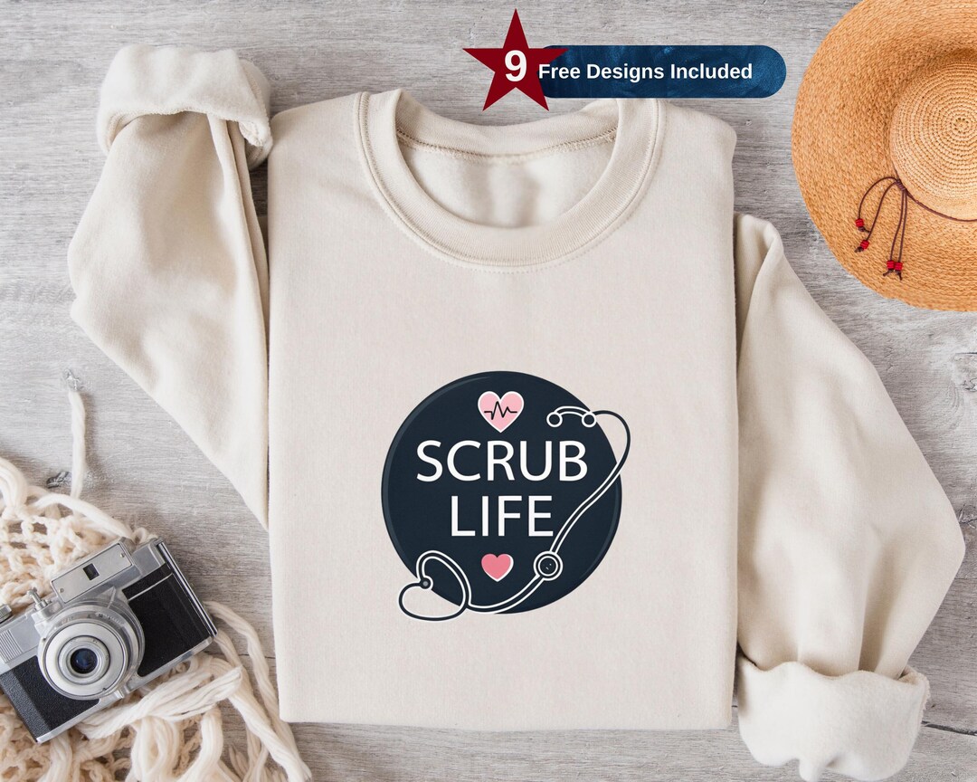 Scrub Life PNG, Minimalist Nurse Sublimation, Clean Medical Shirt ...