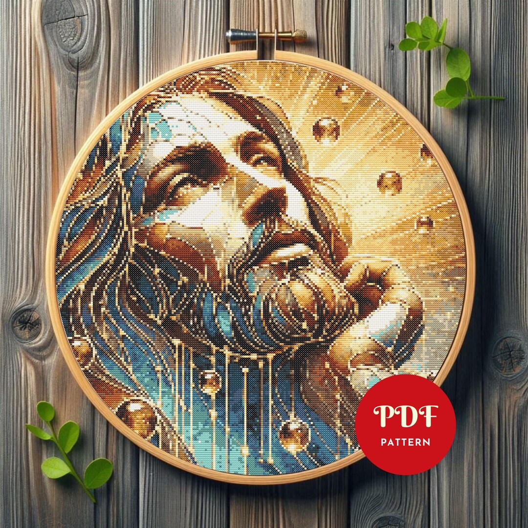Jesus Cross Stitch Pattern PDF, Christian Embroidery (pattern Keeper ...