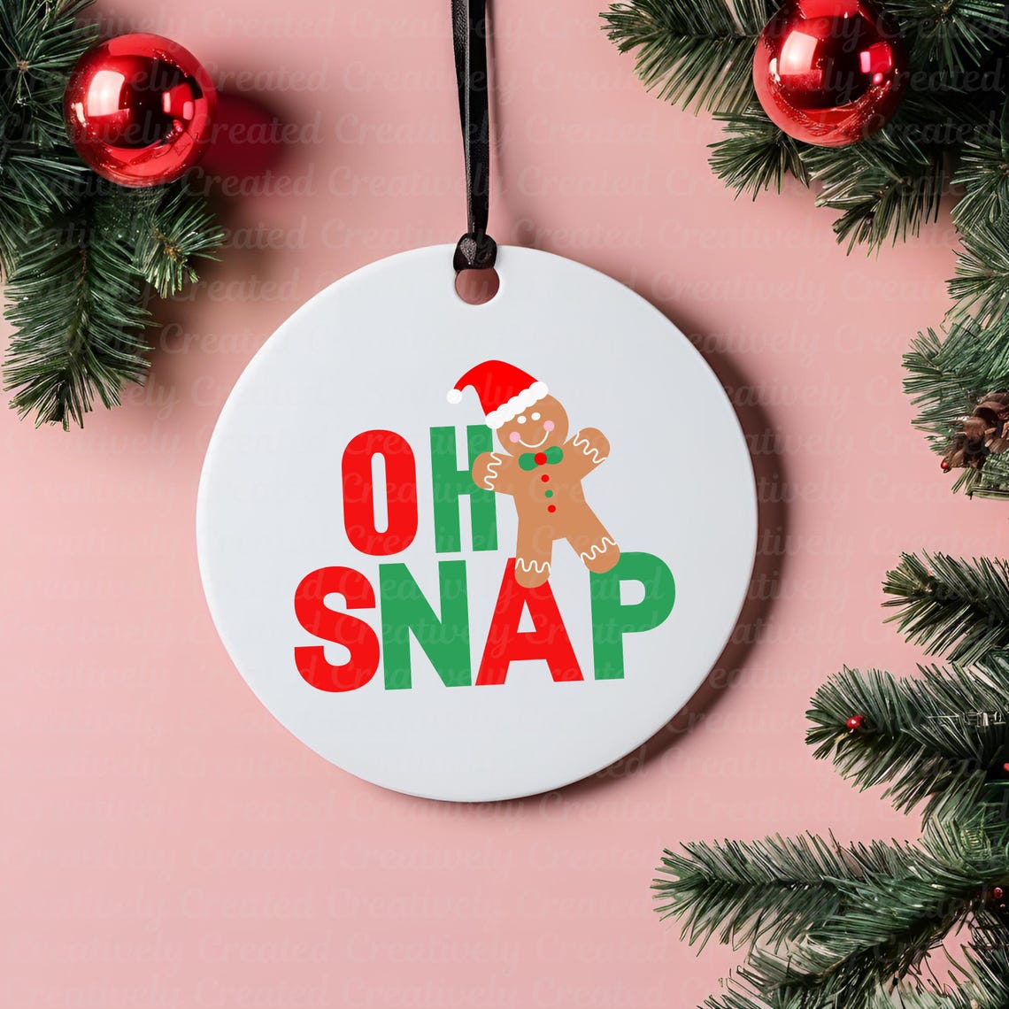 Oh Snap Gingerbread Man Christmas Clipart (PNG, SVG, JPEG) - Etsy