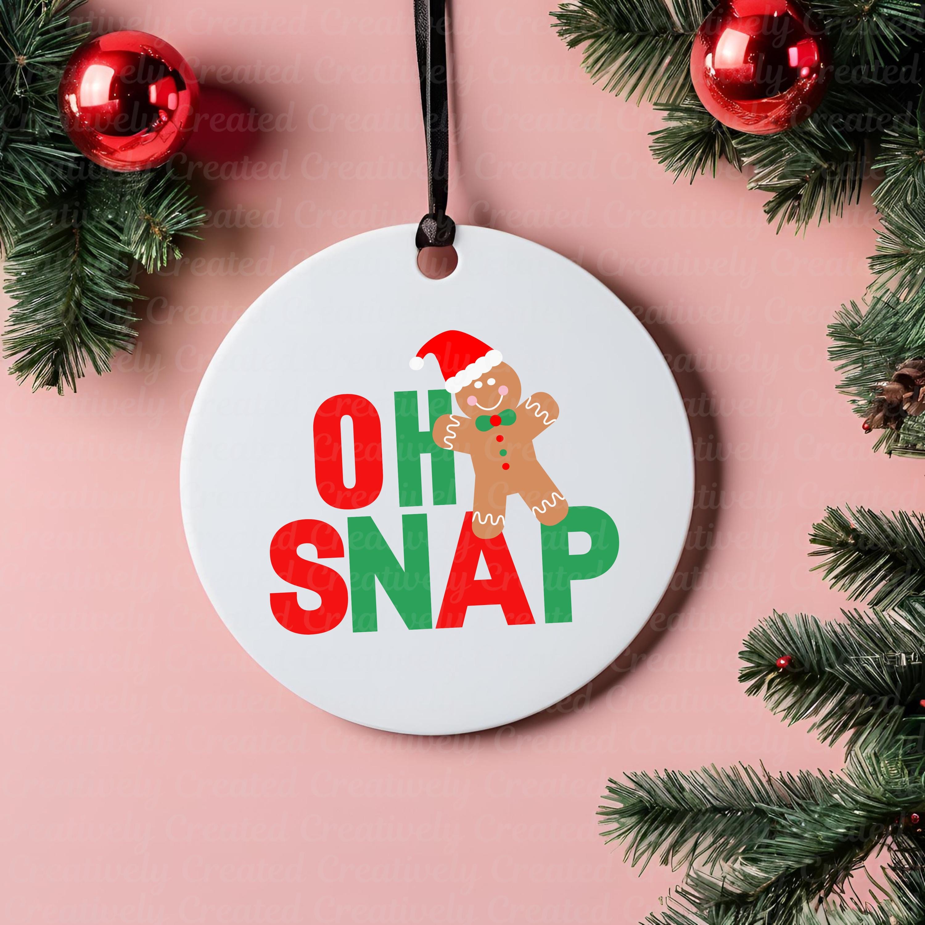 Oh Snap Gingerbread Man Christmas Clipart (PNG, SVG, JPEG) - Etsy