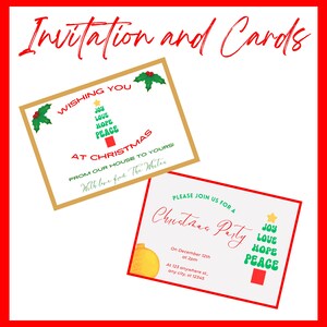 Christmas Tree SVG Cut File, Joy Love Hope Peace Design (digital ...