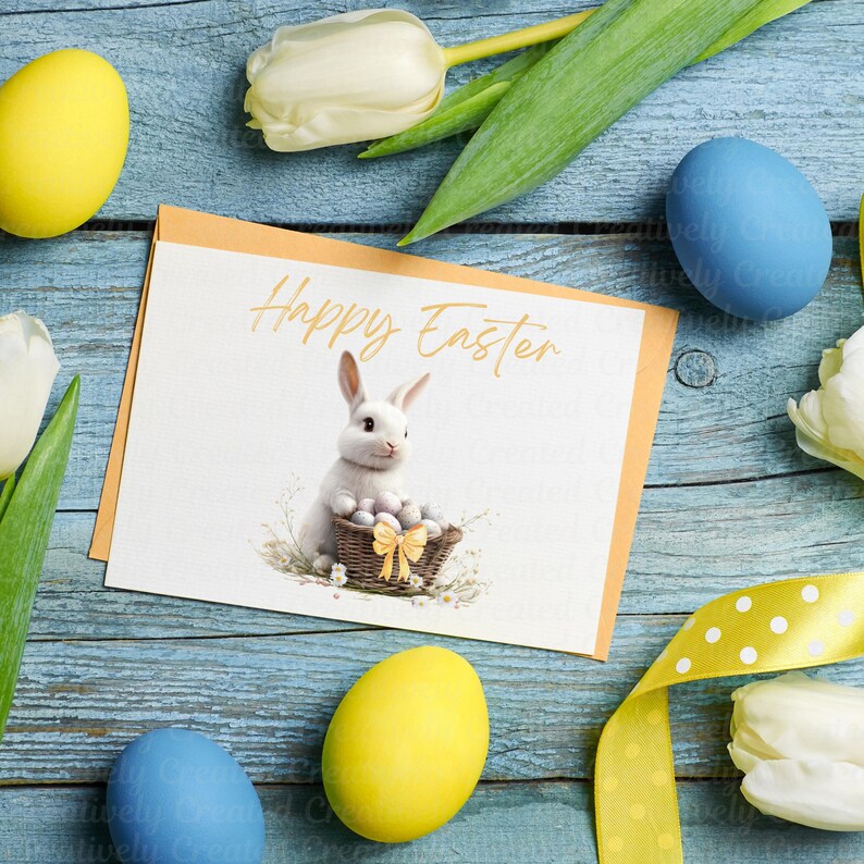 Hippity Hoppity Easter Clipart, Cute Bunny PNG Set, Rabbits With Egg ...