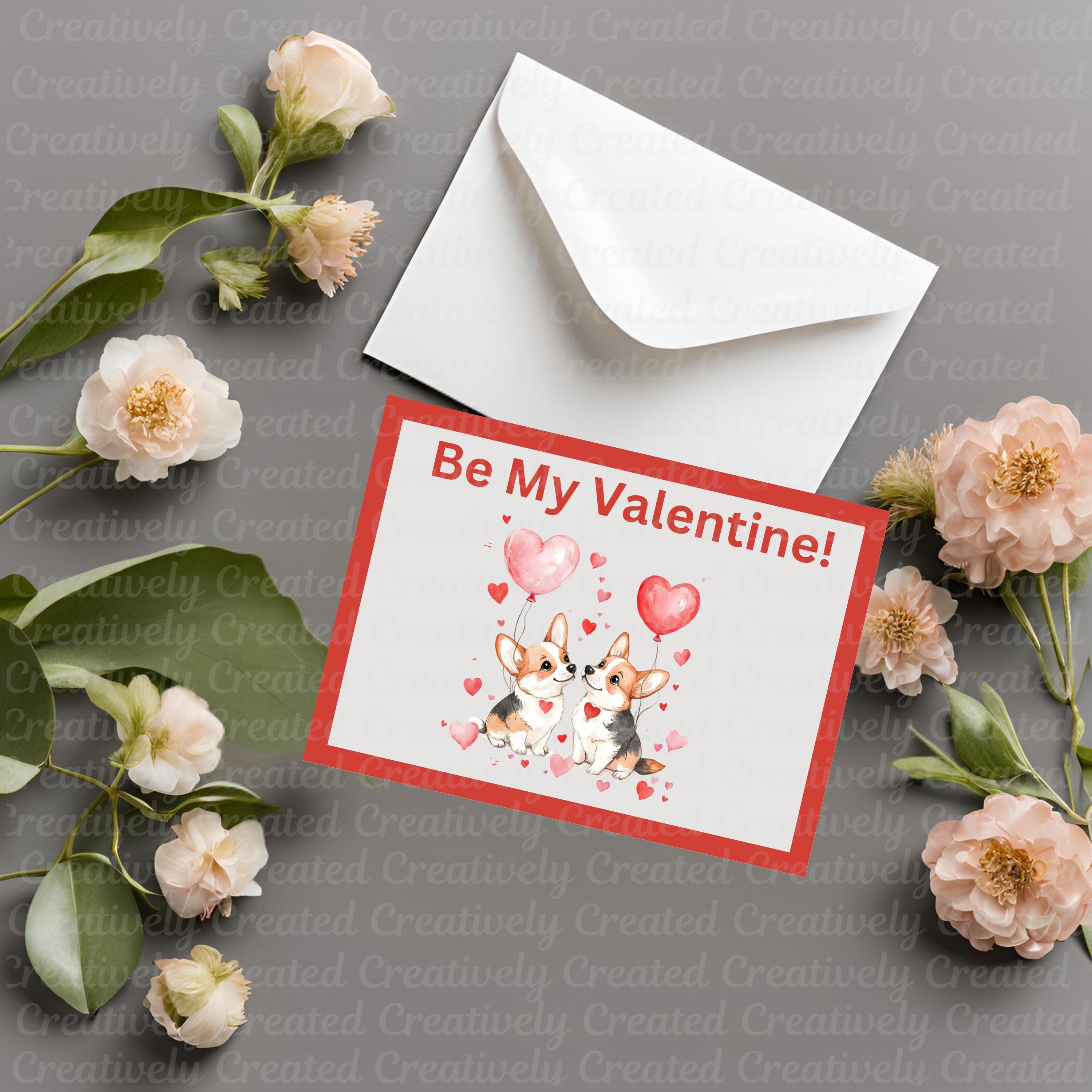10 Adorable Valentine Puppy Clipart Pngs, Corgi Puppies, Puppy ...
