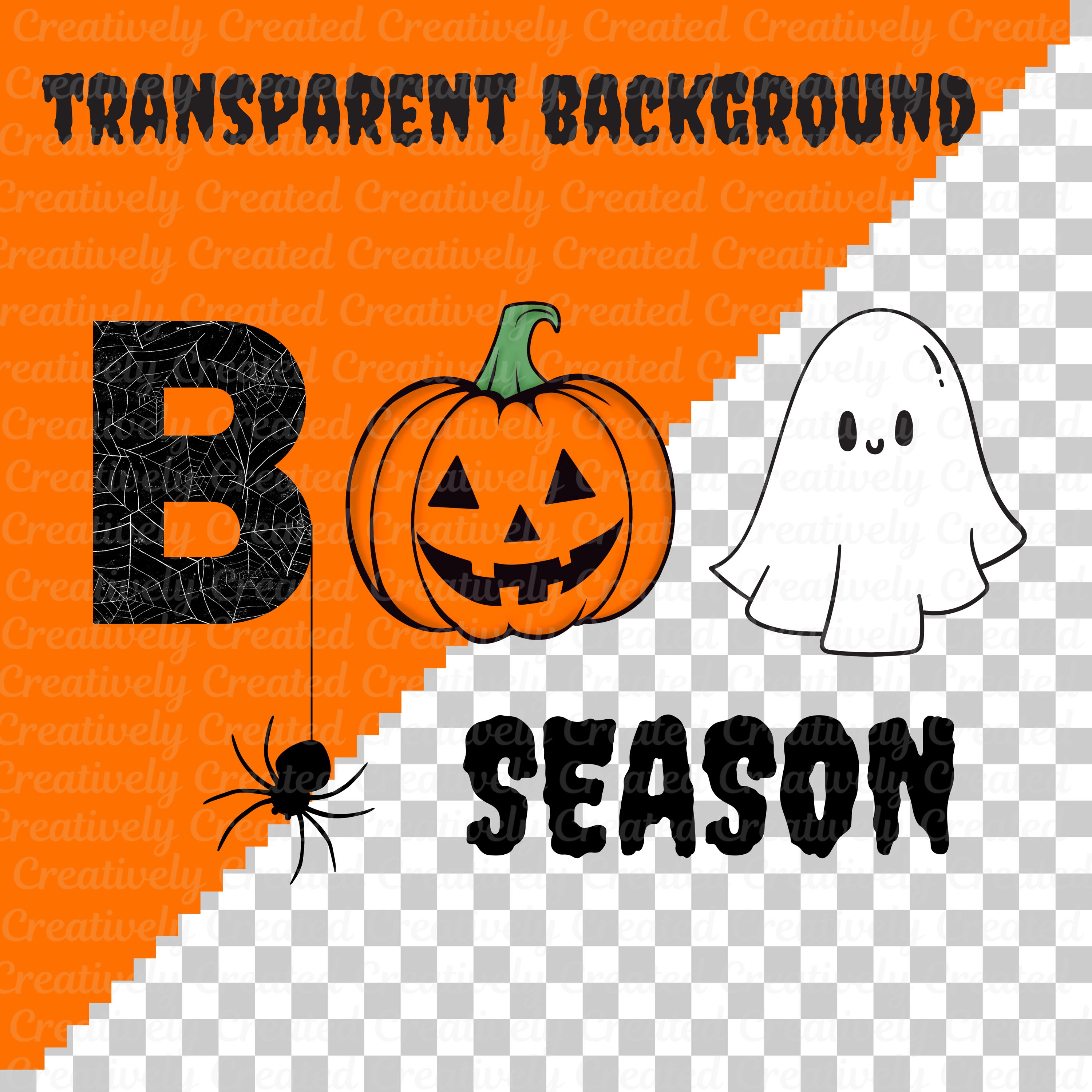 It's Boo Season!, Halloween, PNG, Spooky Spider and Web, Pumpkin and ...