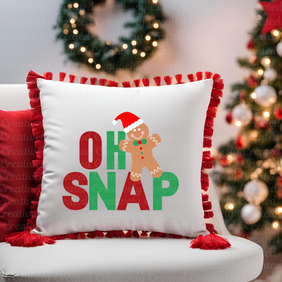 Oh Snap Gingerbread Man Christmas Clipart, PNG, SVG, JPEG, Fun, Festive ...