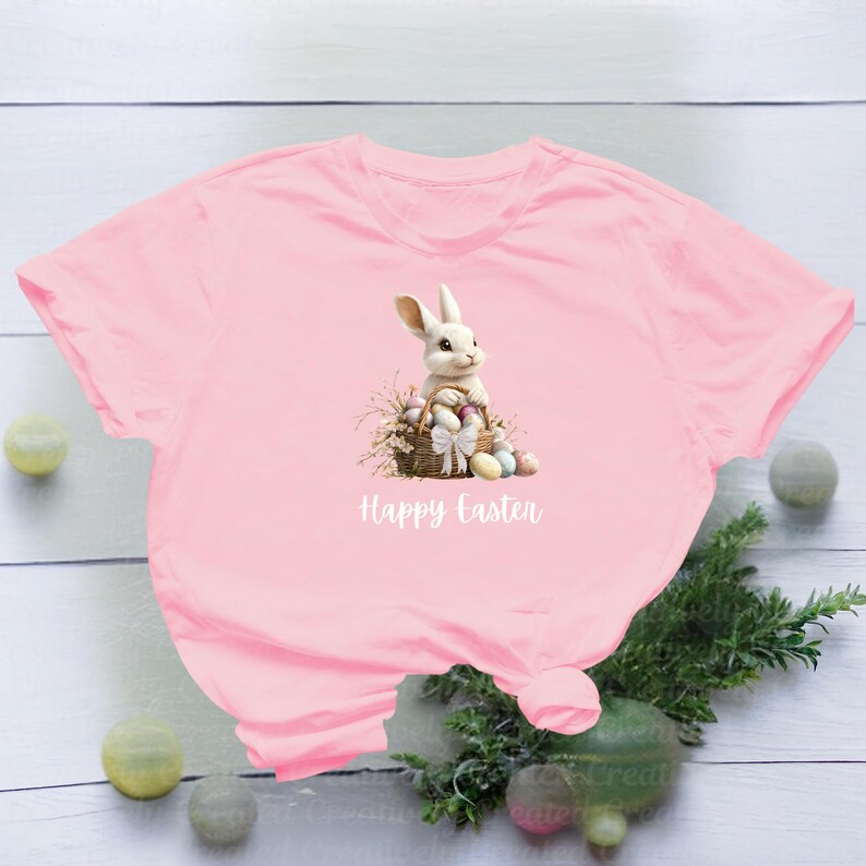 Hippity Hoppity Easter Clipart, Cute Bunny PNG Set, Rabbits With Egg ...