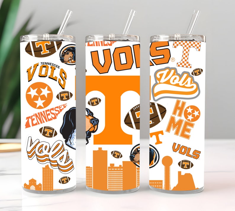 Tennessee Vols Skinny Tumbler Designs - Etsy