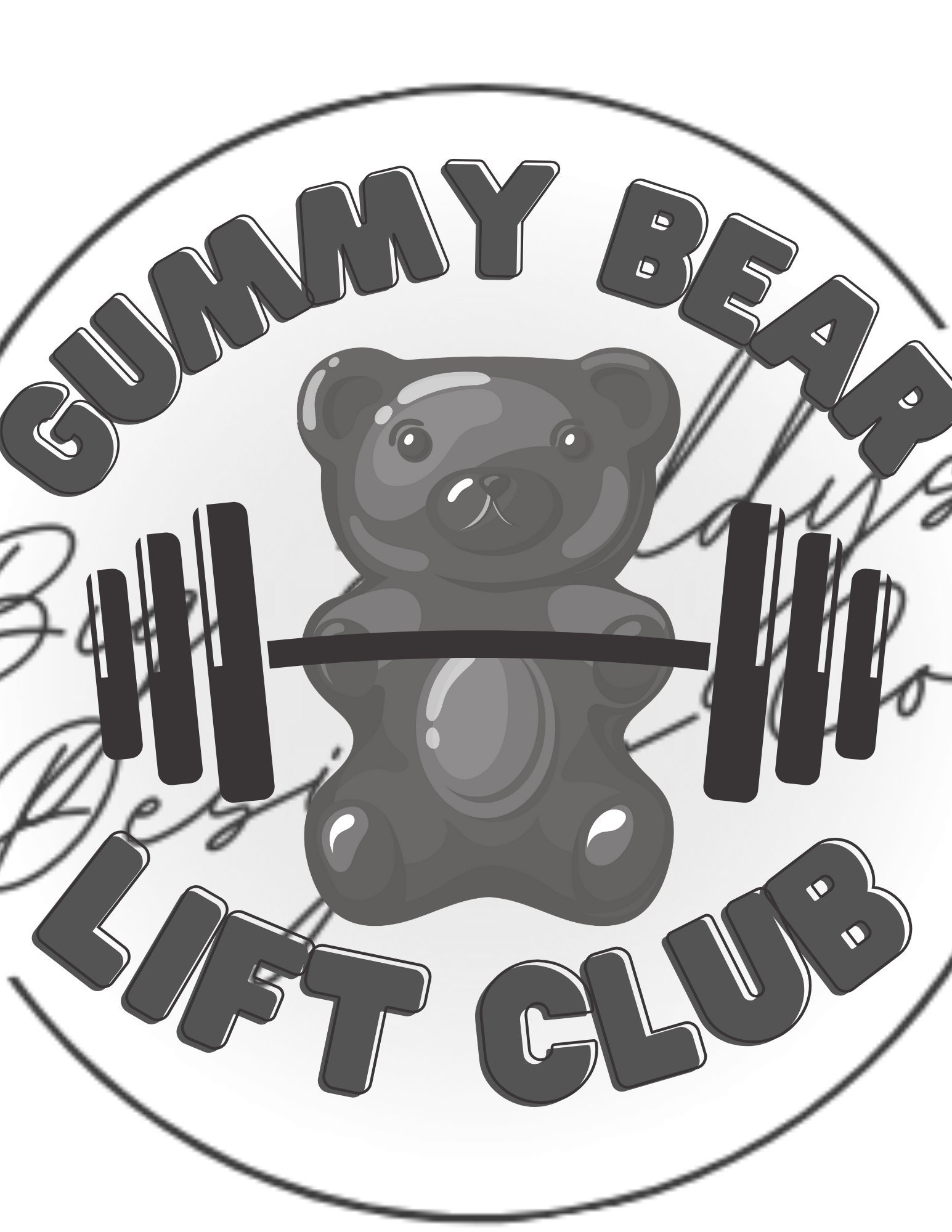 Gummy Bear Lift Club, Digital Download, DTF, Sublimation - Etsy