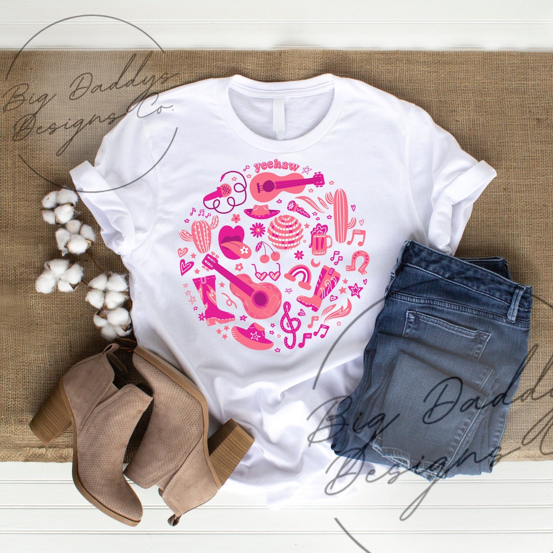 Yeehaw Pink Country Music SVG/PNG - Etsy