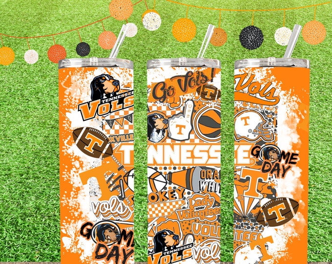 Tennessee Vols Skinny Tumbler Designs - Etsy