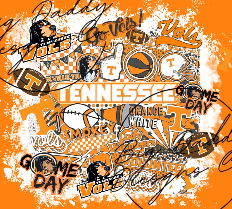 Tennessee Vols Skinny Tumbler Designs - Etsy
