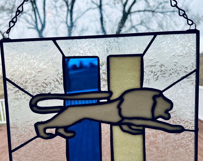 Detroit Lions 2 Bar Logo Stained Glass Window Hang/suncatcher - Etsy