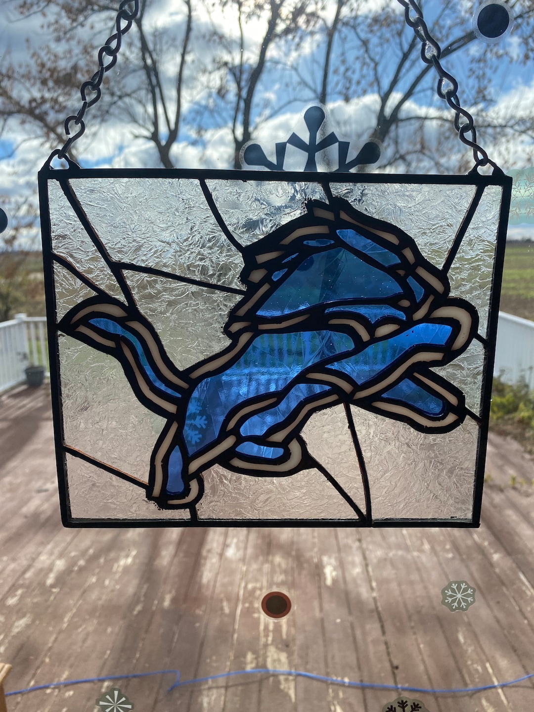 Detroit Lions Stained Glass Window Hang/suncatcher - Etsy