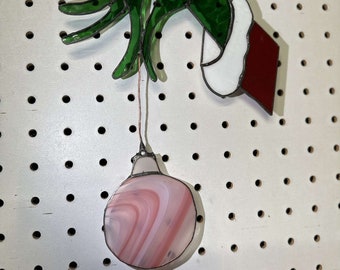 Stained Glass Grinch Window Decor, Grinch Suncatcher,christmas ...
