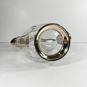 Vintage Glass Silverplate Duck Swan Goose Glass Decanter Pitcher Art ...