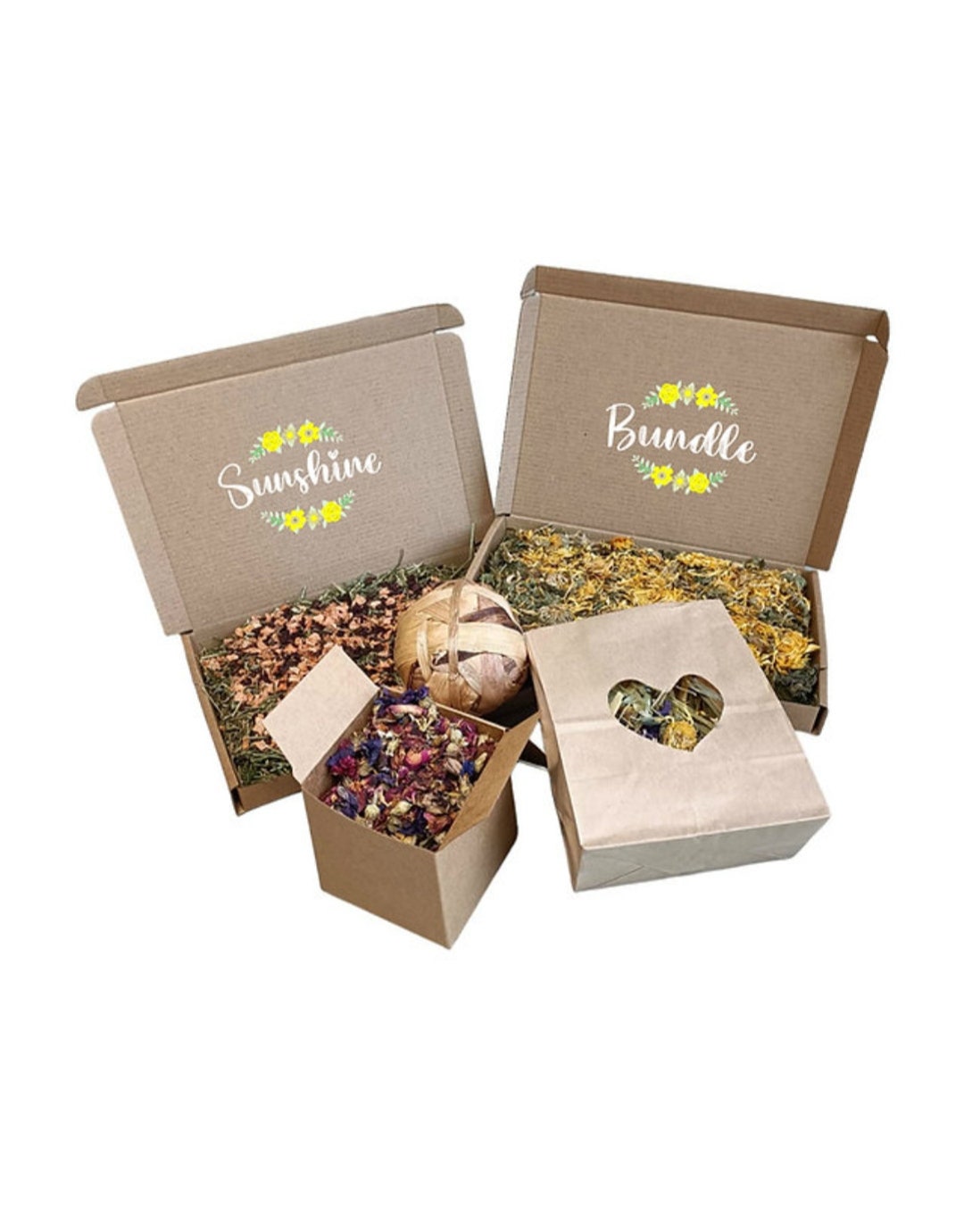 Sunshine Bundle Box. Rabbit Forage Boxes.mixed Forage and Boredom ...