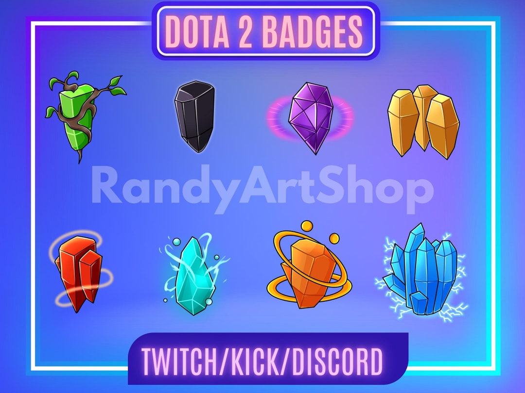 Dota 2 Runes Twitch Badges, Twitch Sub Badges, Twitch Bit Badges ...