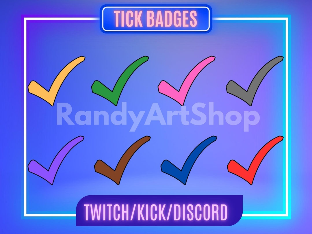 Twitch Channel Points | Tick Badge | Twitch Sub Badges | Discord ...