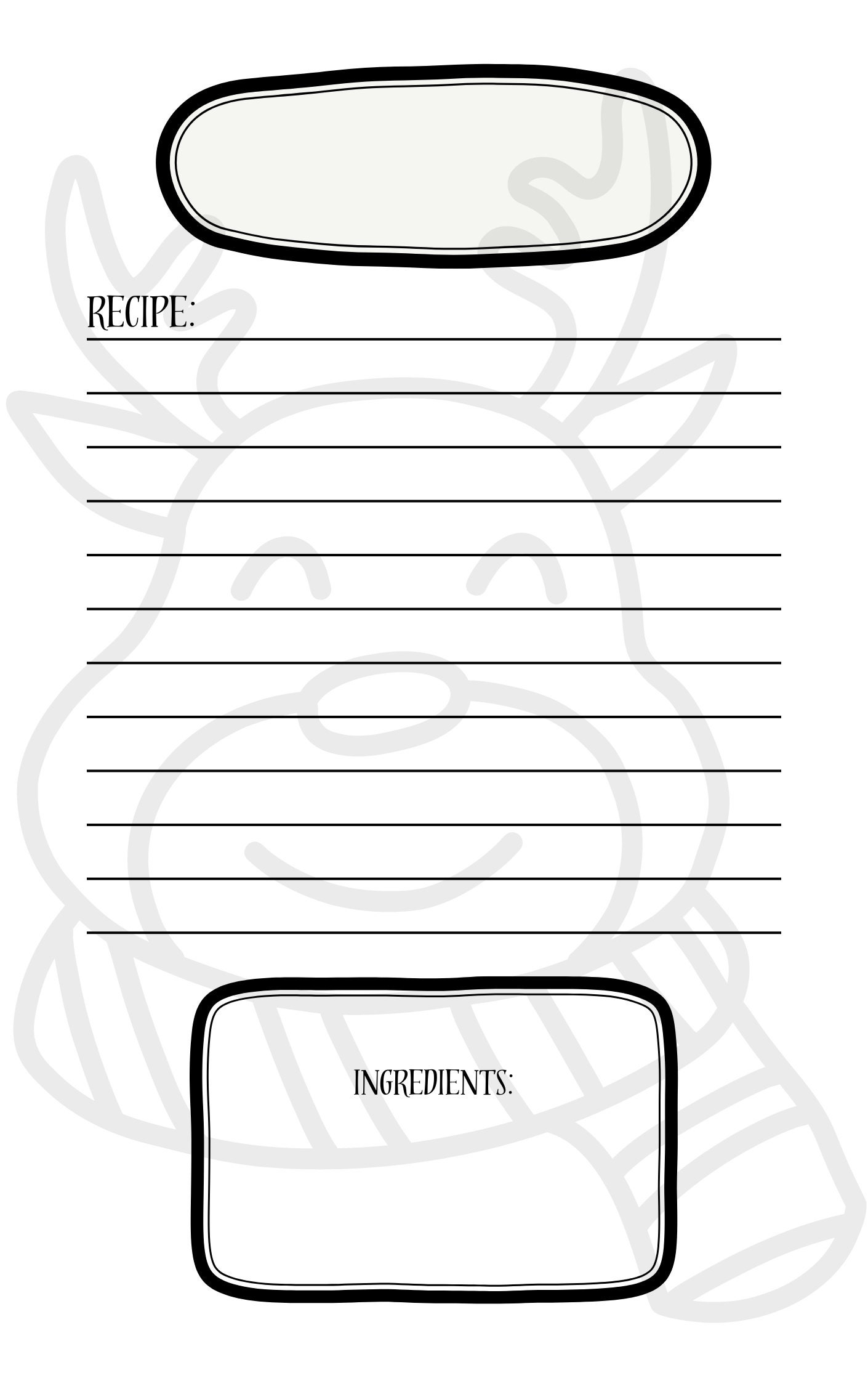 Kids' Christmas Recipe Book/coloring Pages Printable Digital Downloads ...