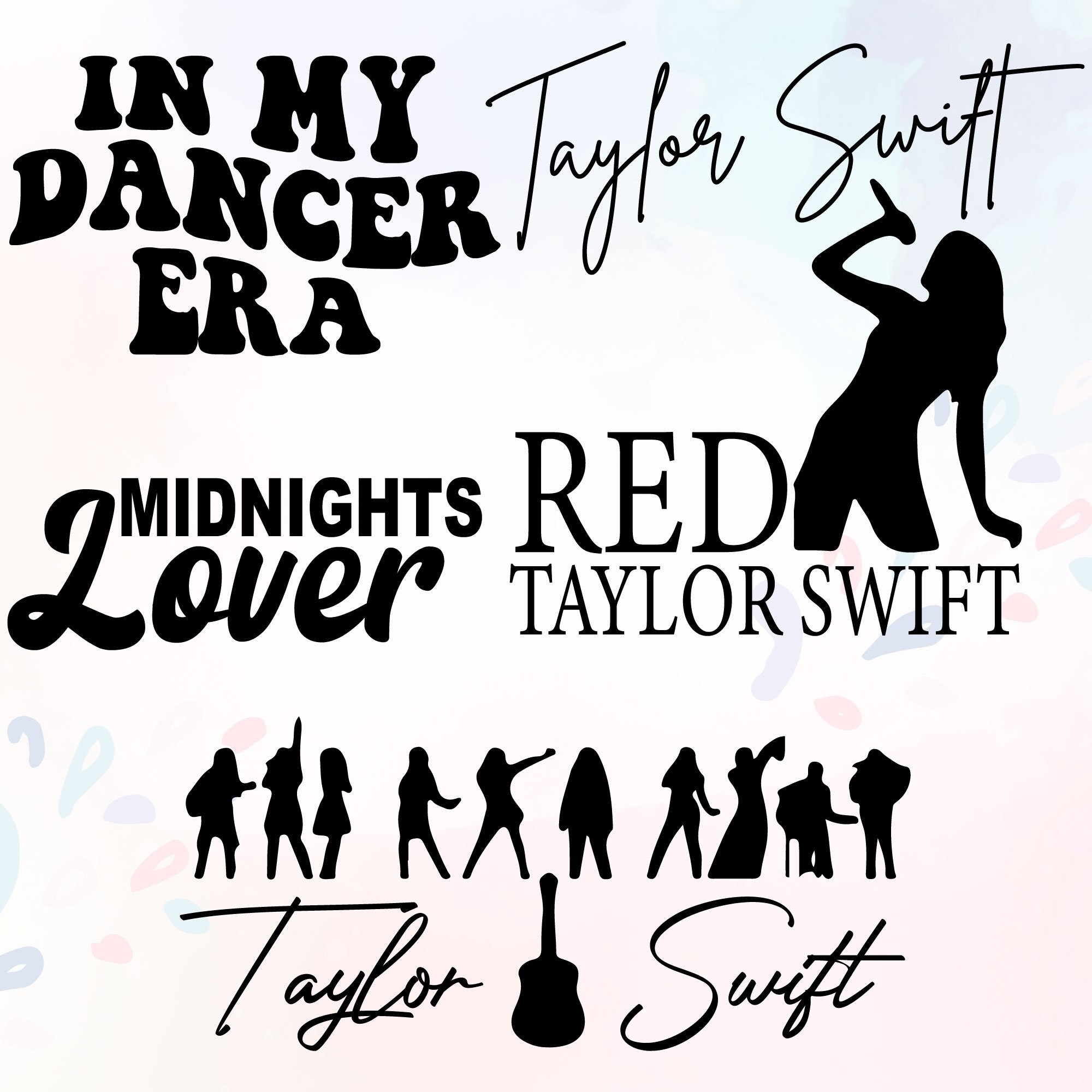 Taylor Swift Svg Bundle, Swiftie Svg, Eras Tour Svg, Swift Album Names ...