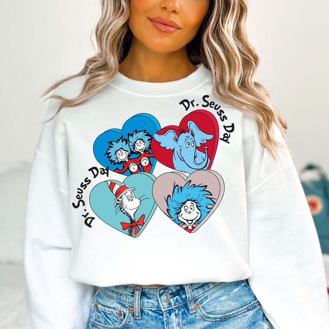 Dr. Seuss Day Png, Thing 1 Thing 2 Png, Cat in the Hat Png, One Fish ...