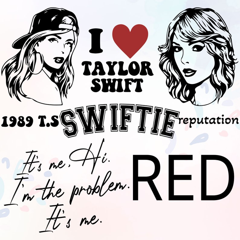 Taylor Swift Svg Bundle, Swiftie Svg, Eras Tour Svg, Swift Album Names ...