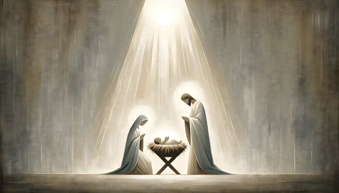 Jesus Christ Art - "radiant Child" - Minimalist Nativity Wall Art ...