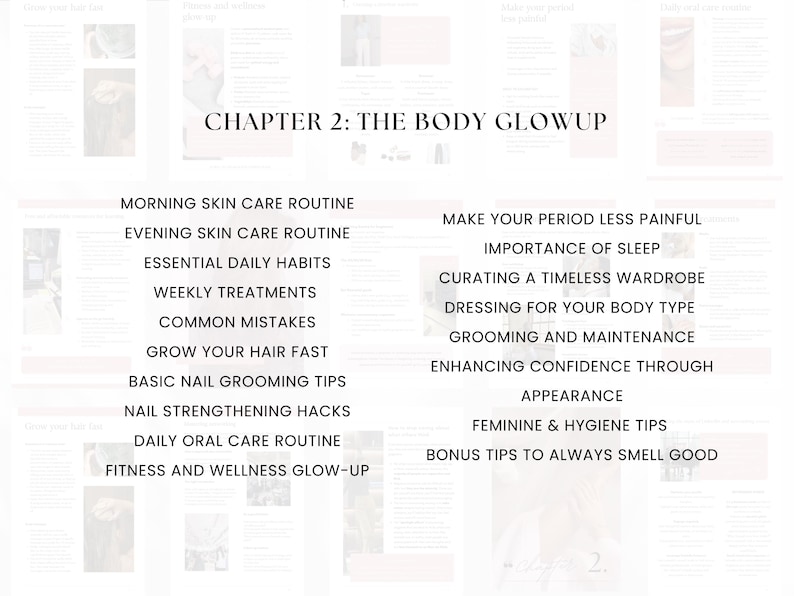 Glow-up Guide Ultimate Glowup Ebook for Building Confidence Self-care ...