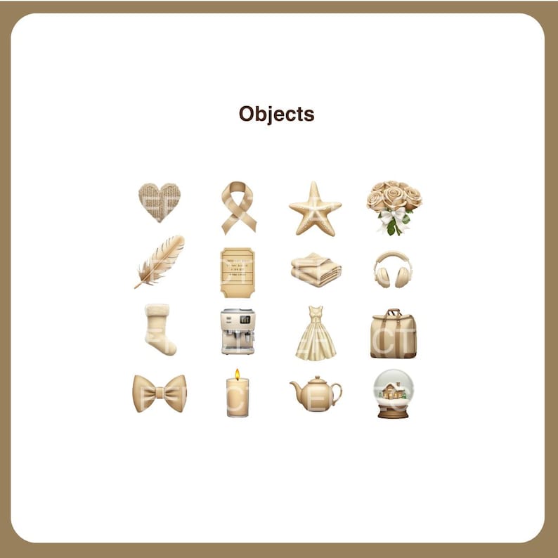 Ios 18 Beige Aesthetic Emoji Sticker Pack Beige Emoji Aesthetic ...