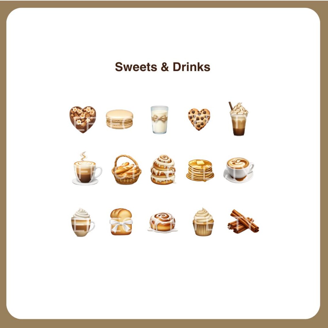 Ios 18 Beige Aesthetic Emoji Sticker Pack Beige Emoji Aesthetic ...