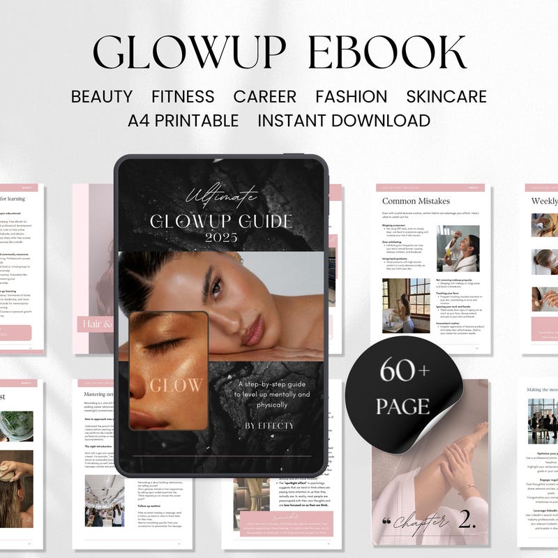 Glow up Journal Template - Etsy UK