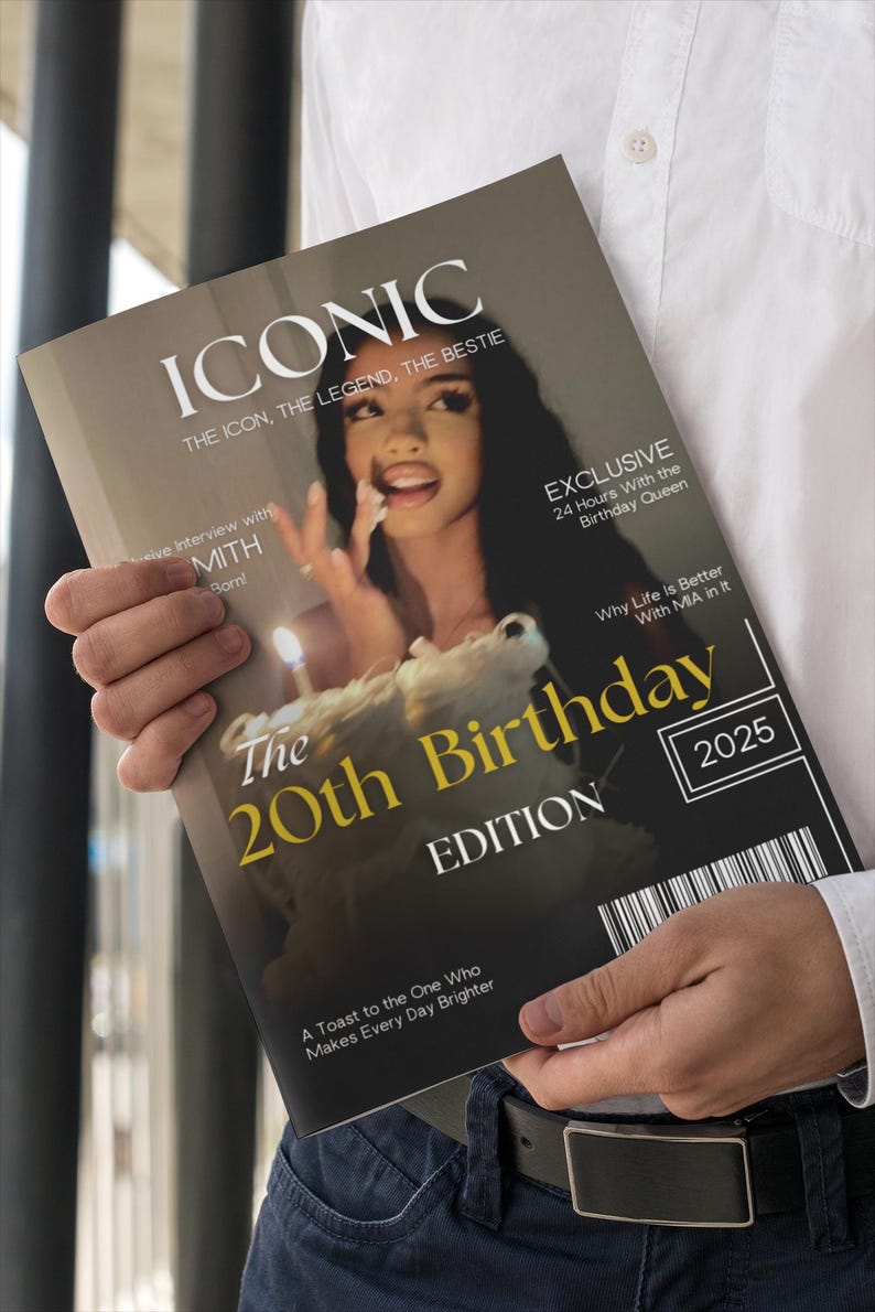 Personalized Magazine Template for Best Friend Customizable Magazine ...