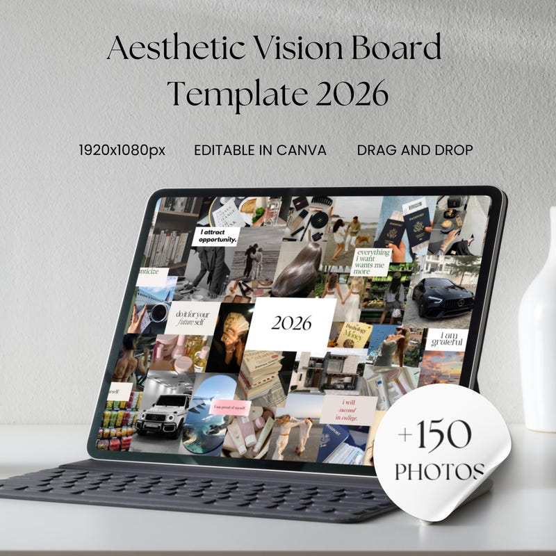 Vision Board Template2026 - Etsy
