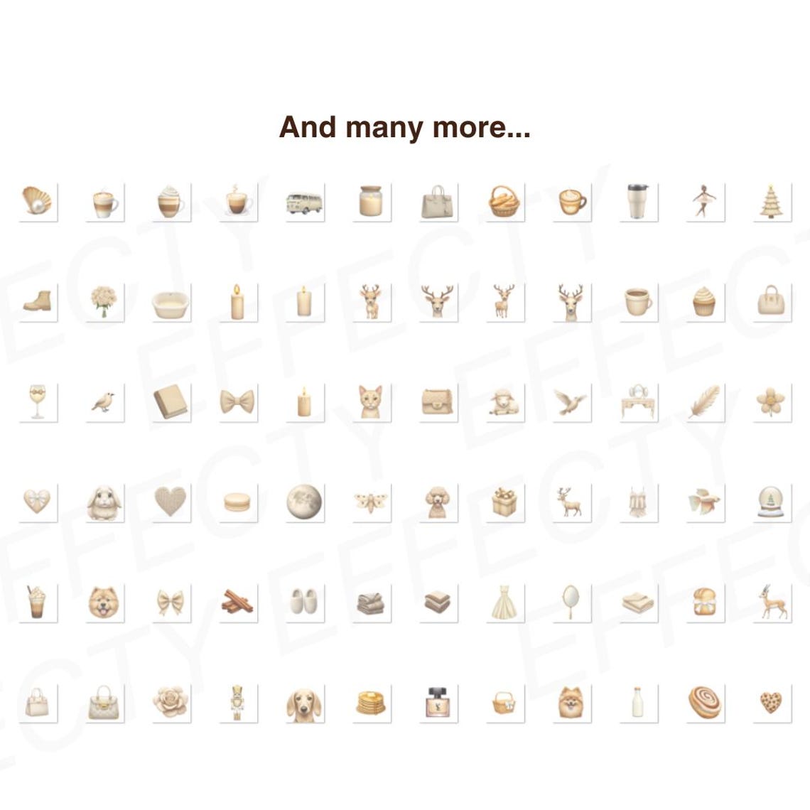 Ios 18 Beige Aesthetic Emoji Sticker Pack Beige Emoji Aesthetic ...