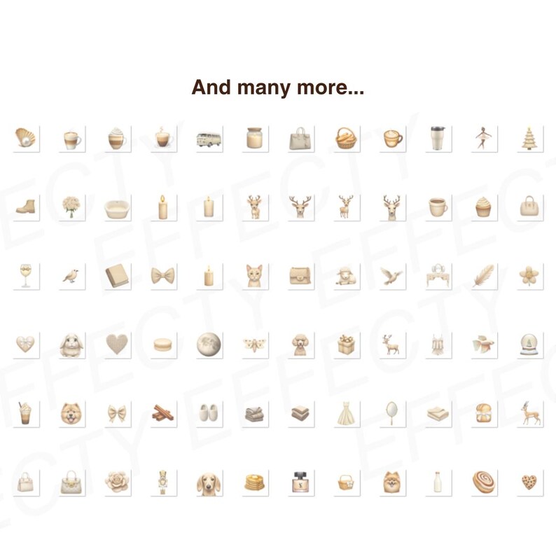 Ios 18 Beige Aesthetic Emoji Sticker Pack Beige Emoji Aesthetic ...