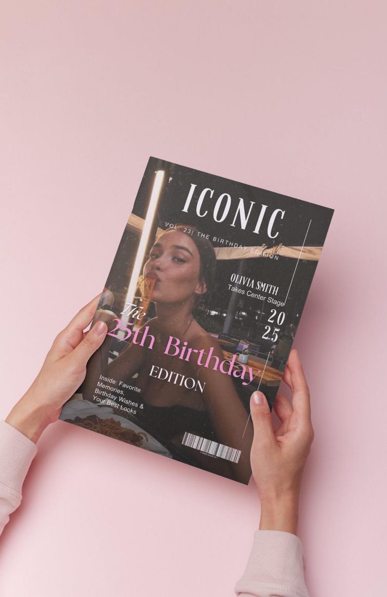 Personalized Magazine Template for Best Friend Customizable Magazine ...