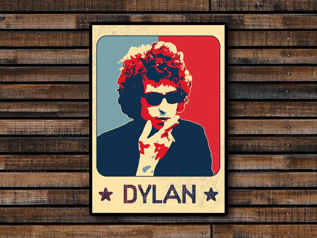 Bob Dylan ICONS Series Wall Art Unique Music Poster - Etsy