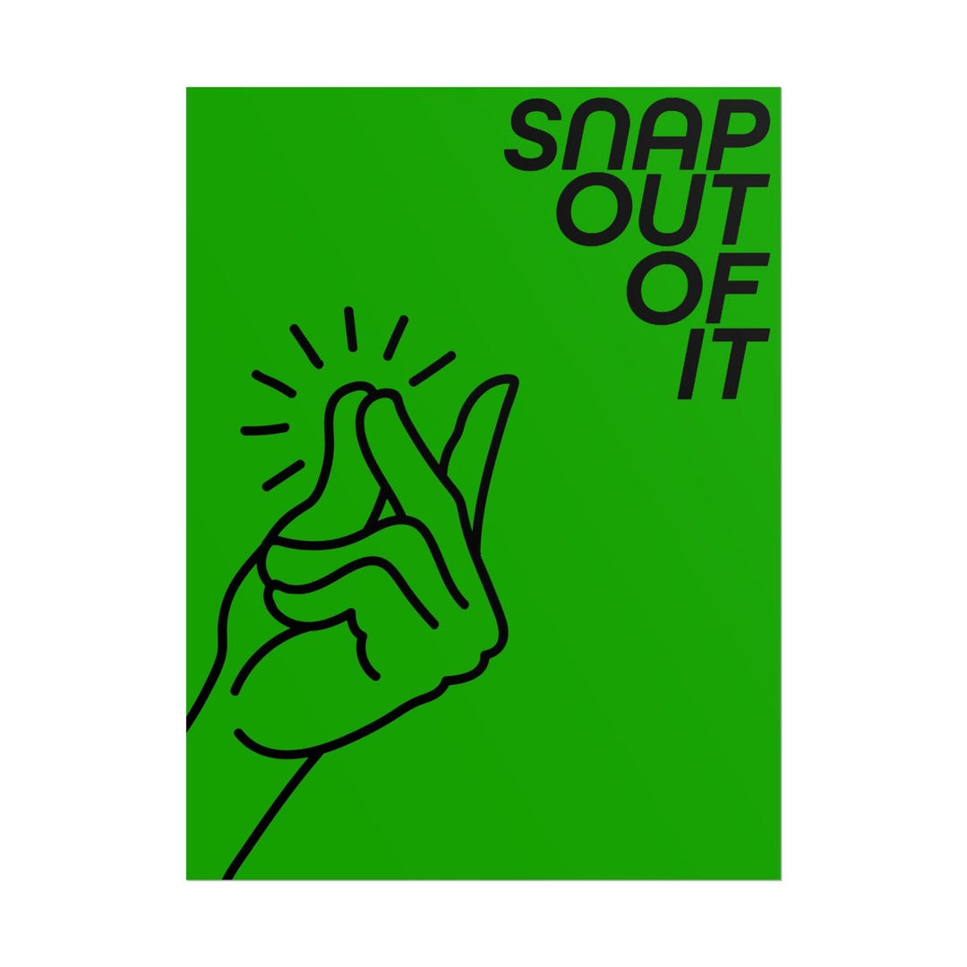 ARCTIC MONKEYS Snap Out of It Wall Art in Green - Etsy