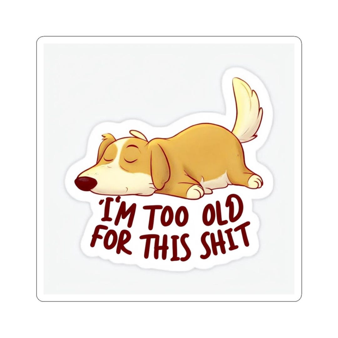 Funny Dog Kiss-cut Stickers, Pet Lover Gift, Cute Laptop Decoration ...
